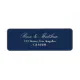 Navy blue address label | Zazzle