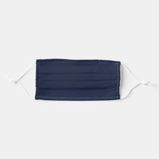 Navy Blue Adult Cloth Face Mask | Zazzle