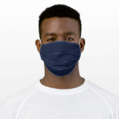 Navy Blue Adult Cloth Face Mask | Zazzle