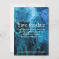 Navy Blue Album Cover Music Photo Save the Date Invitation | Zazzle