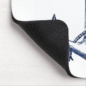 Navy Blue Anchor Mouse Pad | Zazzle