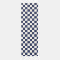 Navy Blue and Cream Checkered Pattern Runner | Zazzle