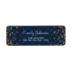 Navy Blue and Gold Foil Confetti Birthday Label | Zazzle
