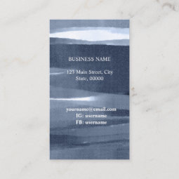 Navy blue and gold, geometric design business card | Zazzle