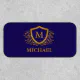 Navy Blue and Gold Personalized Monogram Name Patch | Zazzle