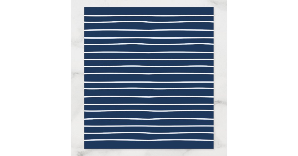 Navy Blue and White Doodle Lines Pattern Envelope Liner | Zazzle