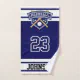 Navy Blue and White Sport Baseball Hand Towel | Zazzle