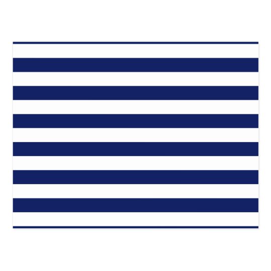 Navy Blue and White Stripe Pattern Postcard | Zazzle.com