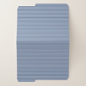 Navy Blue and White Striped File Folder | Zazzle