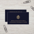 Navy Blue Architect Elegance Card | Zazzle