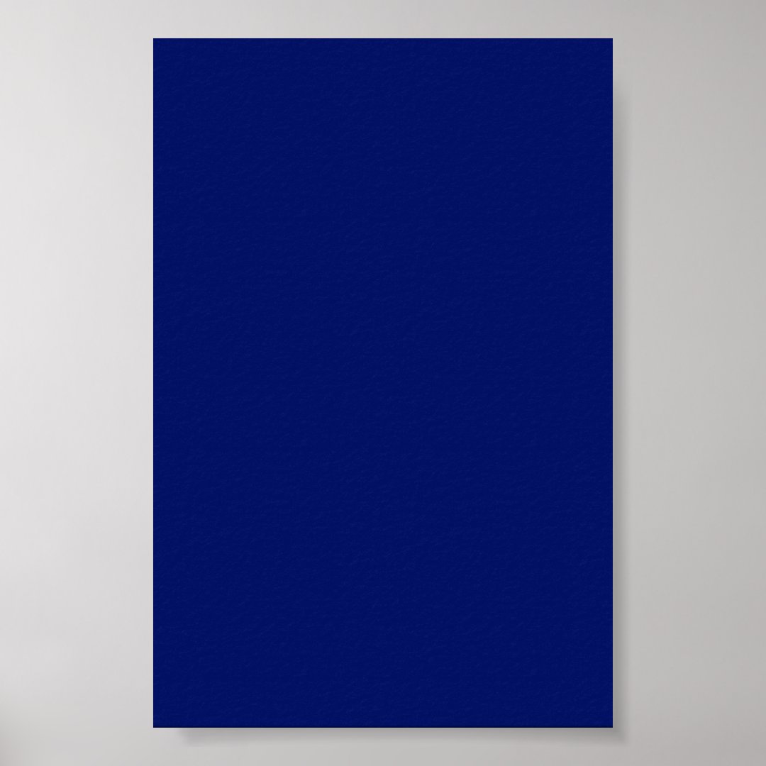 Navy Blue Background on a Poster | Zazzle