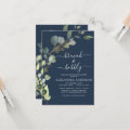 Navy Blue Brunch & Bubbly Bridal Shower Invitation | Zazzle