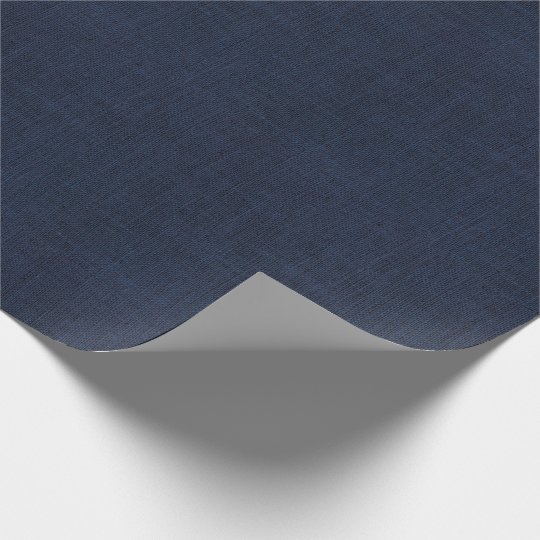 Navy Blue Burlap Texture Wrapping Paper | Zazzle.com