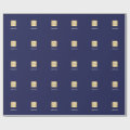 Navy blue business corporate logo wrapping paper | Zazzle