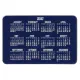 Navy Blue Calendar 2017 Large Flexible Magnets | Zazzle