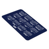 Navy Blue Calendar 2019 Large Flexible Magnets | Zazzle