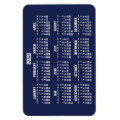 Navy Blue Calendar 2020 Large Flexible Magnets | Zazzle