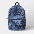 Navy Blue Camouflage, Military, Army Printed Backpack | Zazzle
