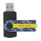 Navy Blue Camouflage Your name Personalize Flash Drive | Zazzle