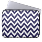 Custom Name; Navy Blue and Neon Aqua Turquoise Laptop Sleeve | Zazzle.com