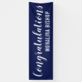 Navy Blue | Congratulations | Graduate Banner | Zazzle