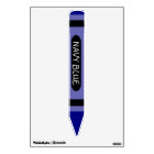 Blue Crayon Wall Sticker | Zazzle.com