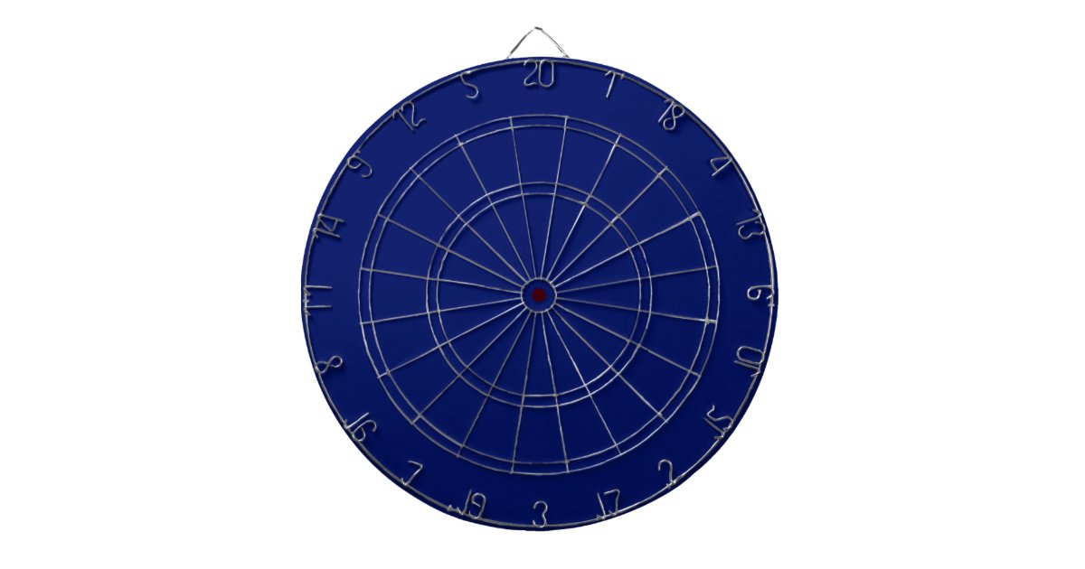 Navy Blue Dart Board | Zazzle