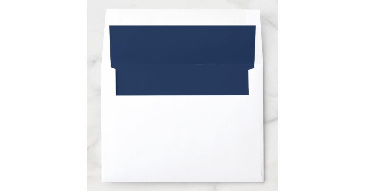 Navy Blue Envelope Liner | Zazzle