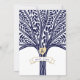 Navy Blue Family Tree Baby Birth Announcement | Zazzle