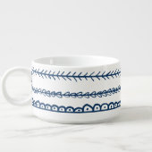 Navy Blue Fun Doodles Wedding Bowl | Zazzle