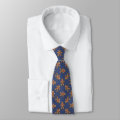 Navy Blue Gingerbread Man Polka Dot Christmas Neck Tie | Zazzle