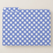 Navy Blue Gingham Pattern File Folder | Zazzle