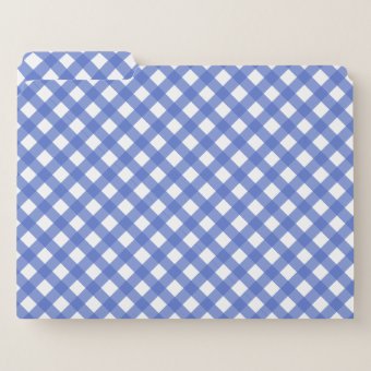 Navy Blue Gingham Pattern File Folder | Zazzle