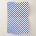Navy Blue Gingham Pattern File Folder | Zazzle