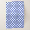 Navy Blue Gingham Pattern File Folder | Zazzle