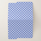 Navy Blue Gingham Pattern File Folder | Zazzle