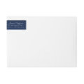 Navy Blue & Glam Silver Confetti Wedding Wrap Around Label | Zazzle