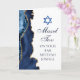 Navy Blue Gold Mazel Tov Custom Bar Mitzvah Card | Zazzle