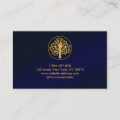 Navy Blue Gold Occupational Therapist Business Card | Zazzle
