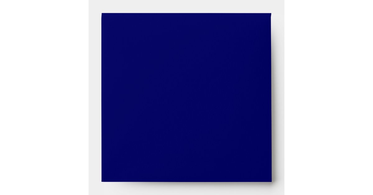 Navy Blue Gold Square Envelope | Zazzle
