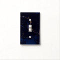 Navy Blue Golden Marble Light Switch Cover | Zazzle
