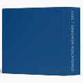 Navy Blue Graduate Girly Script Photo Graduation 3 Ring Binder | Zazzle