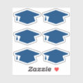 Navy Blue Graduation Hat Grad Cap Envelope Sealing Sticker | Zazzle