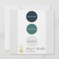 Navy Blue & Hunter Green Color Palette Card | Zazzle