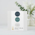 Navy Blue & Hunter Green Color Palette Card | Zazzle