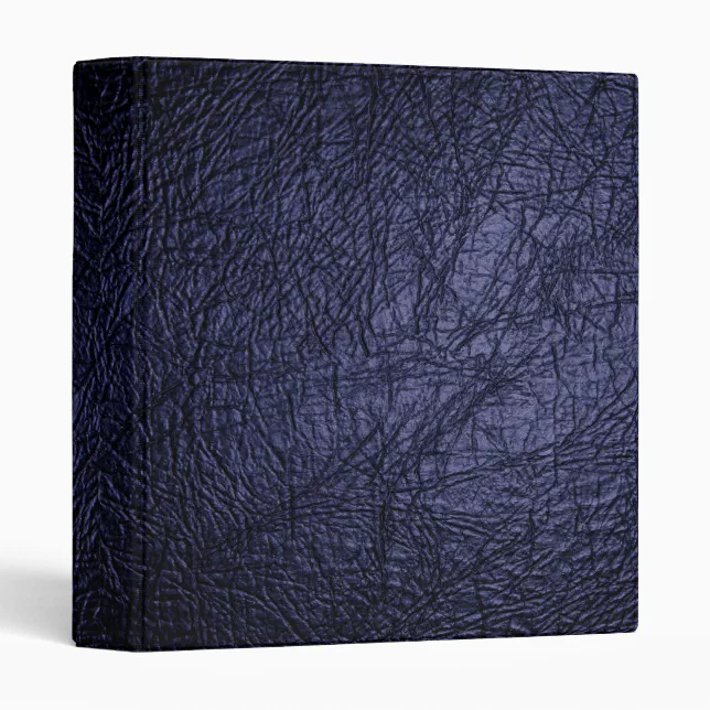 navy blue leather texture binder | Zazzle