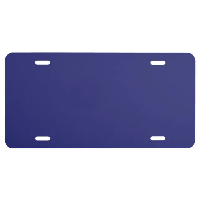 “Navy Blue” License Plate | Zazzle