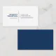 Navy Blue Modern Sans Serif Typography Minimalist Business Card | Zazzle