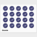 Navy Blue Monogram Stickers | Zazzle