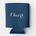 Navy Blue Nantucket Island Map Wedding Favor Can Cooler | Zazzle